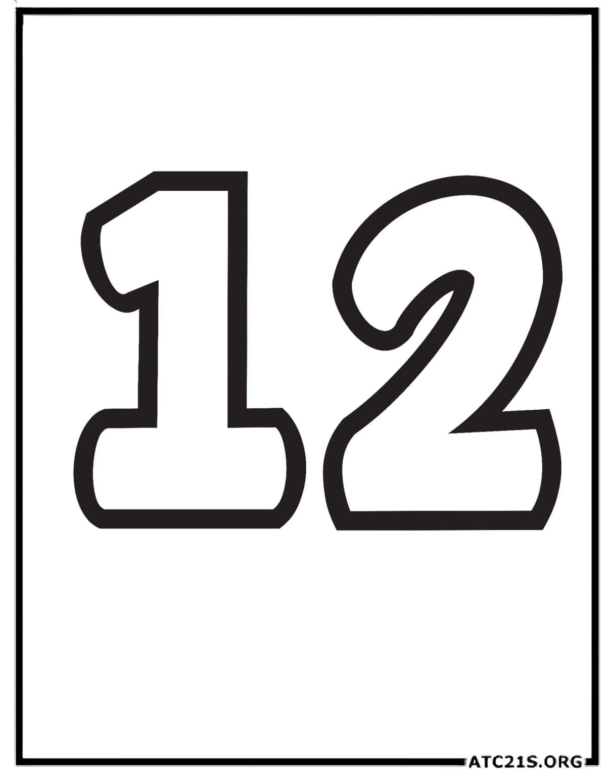 Free Number 100 Coloring Page Download Printable | ATC21S Free Number 100 Coloring Page Download Printable | ATC21S